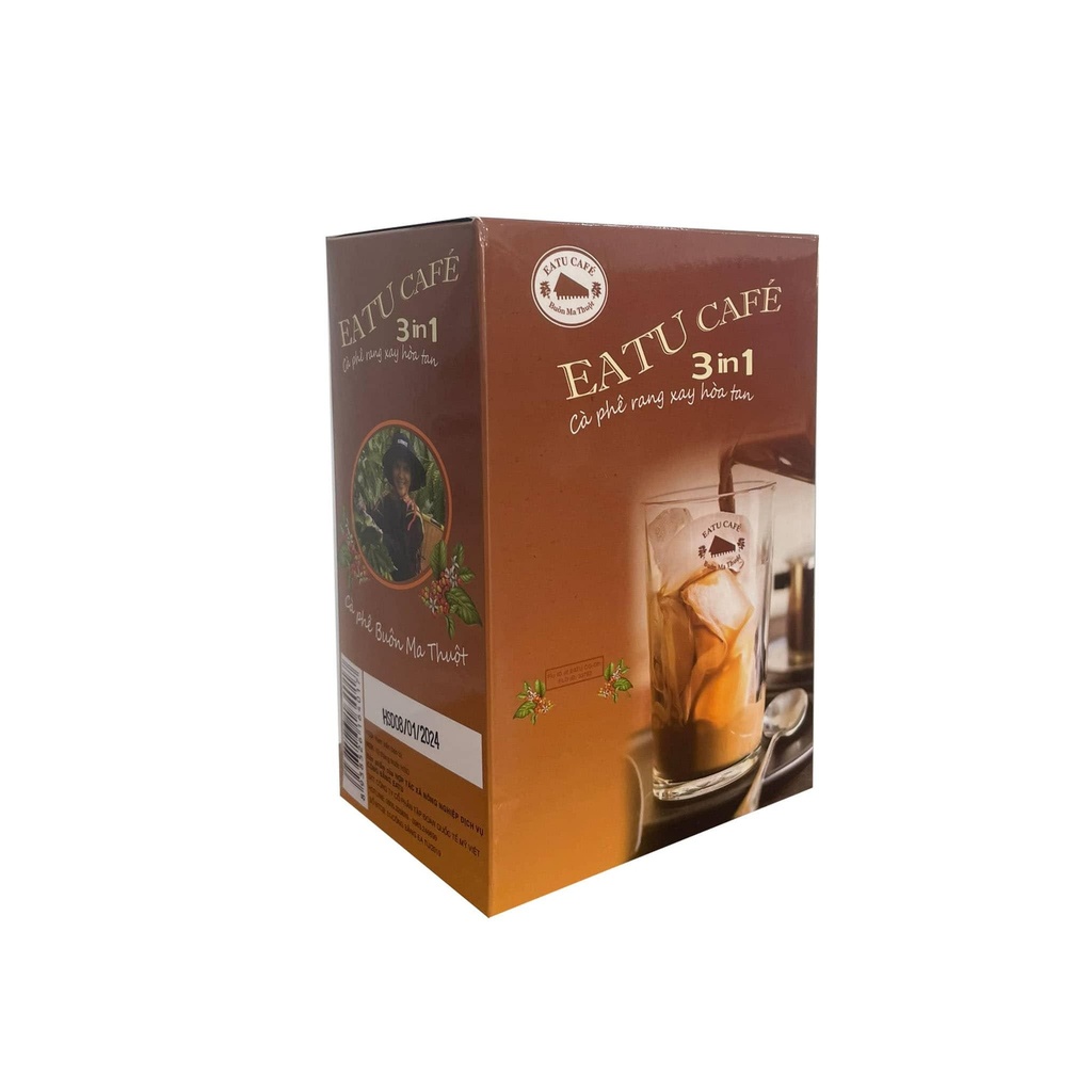 Cà phê Hòa Tan 3in1 Eatu (hộp 20 gói x 17g) | Member Store